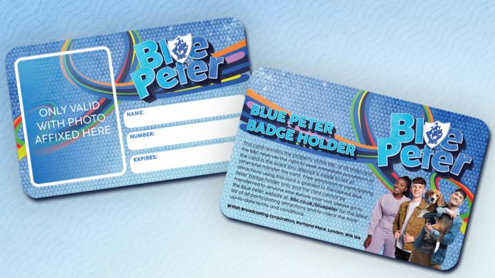Blue Peter badge ID Card | Apply for a Blue Peter badge card - CBBC - BBC