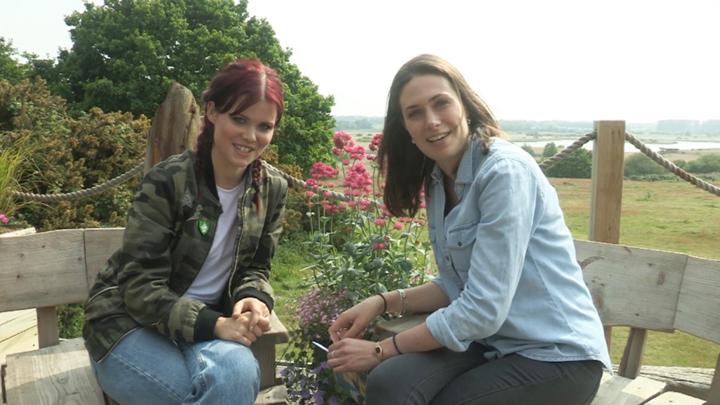 Lindsey on the set of Springwatch - CBBC - BBC