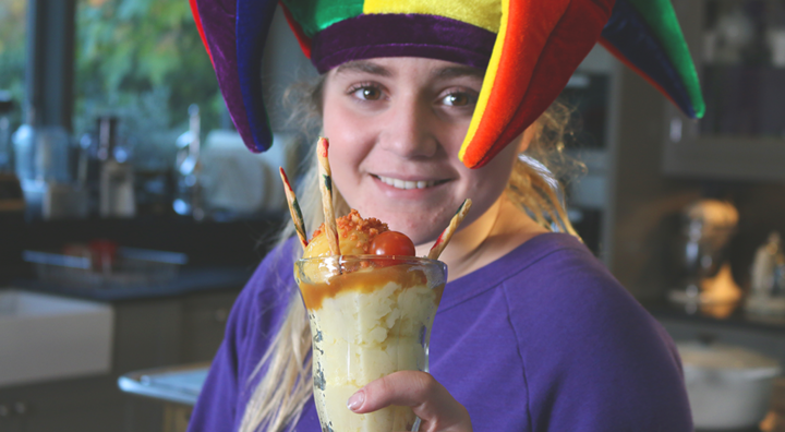 Tilly's April Fool Ice Cream Sundae Prank - CBBC - BBC