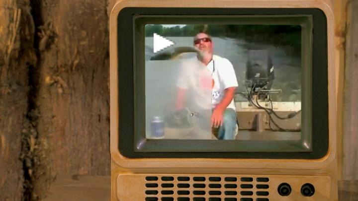 Man slapped by flying fish - CBBC - BBC