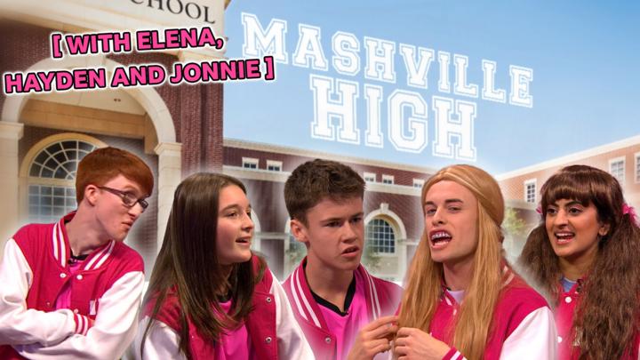 Mashville High with tv actors Jamie Johnson Haydn Craven (Liam Simmonds ...