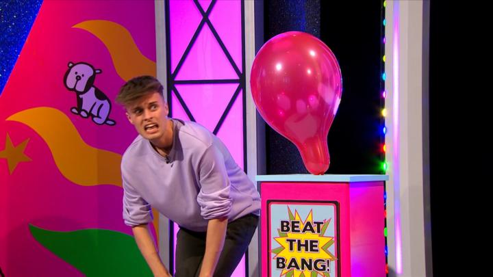 CBBC Saturday Mash-Up! Joe Harpz plays beat the bang balloon popping ...