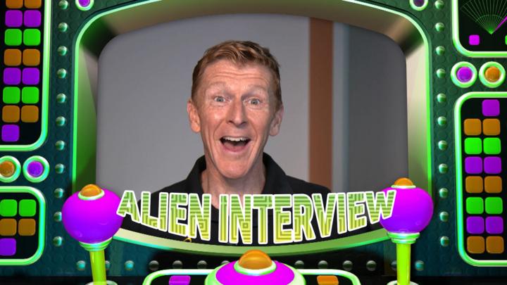 First British ESA astronaut space alien interview on CBBC Saturday Mash ...