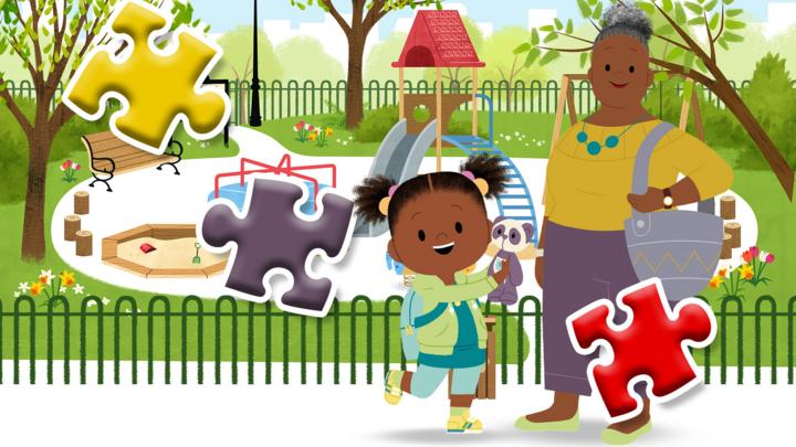 Jojo and GranGran children's jigsaw puzzle - CBeebies - BBC