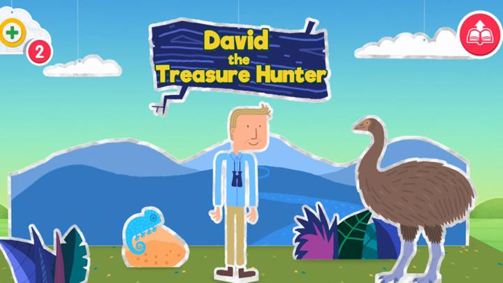 David the Treasure Hunter in the Storytime app - CBeebies - BBC