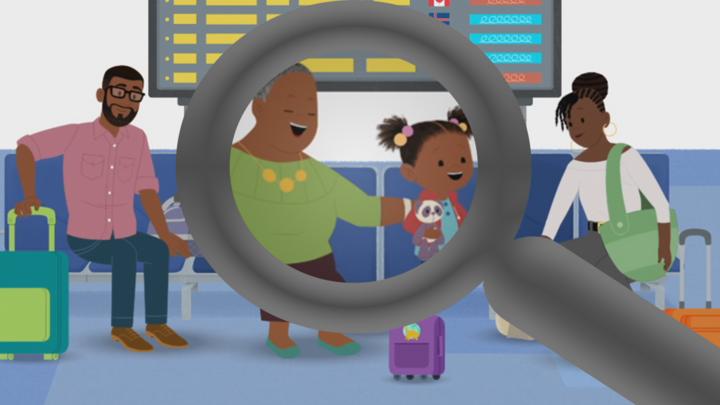 Spot the difference at the airport - CBeebies - BBC