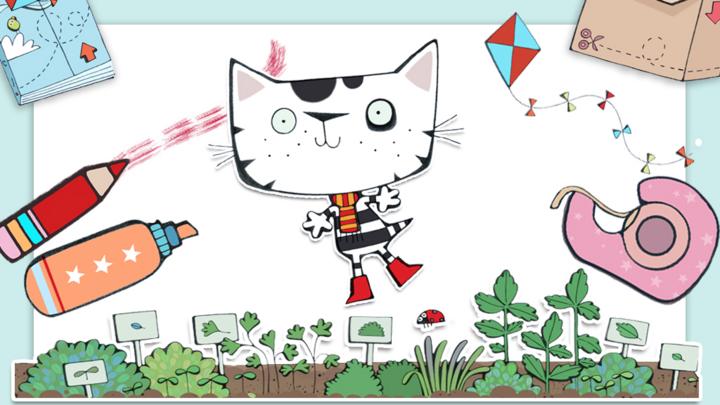 Clumsy Cat Colouring - CBeebies - BBC
