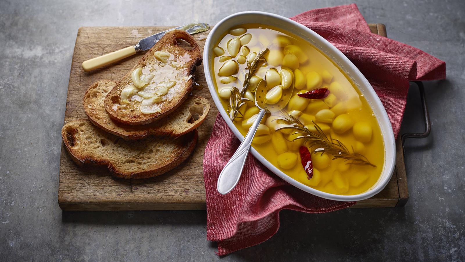 Confit garlic recipe - BBC Food