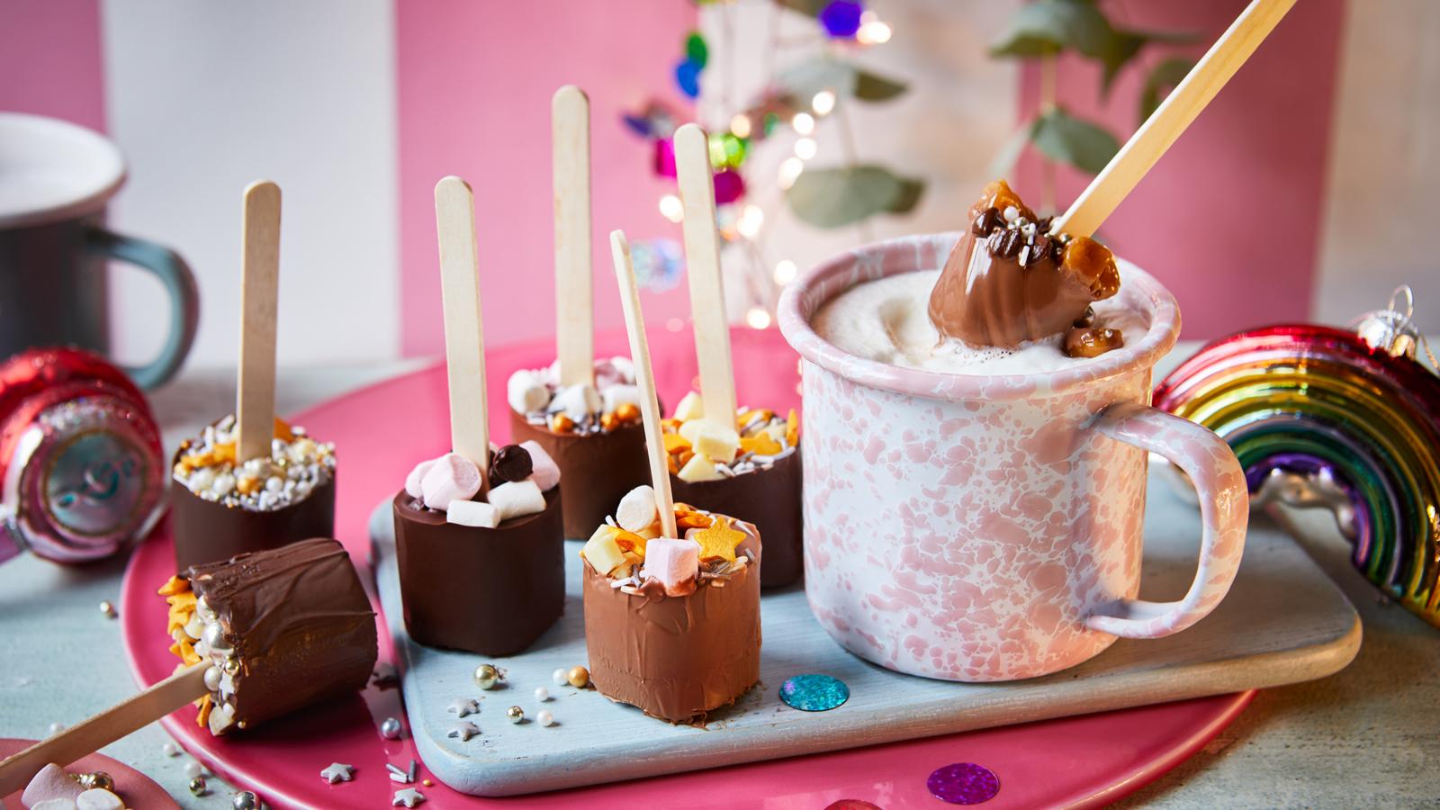 Hot chocolate stirrers recipe - BBC Food