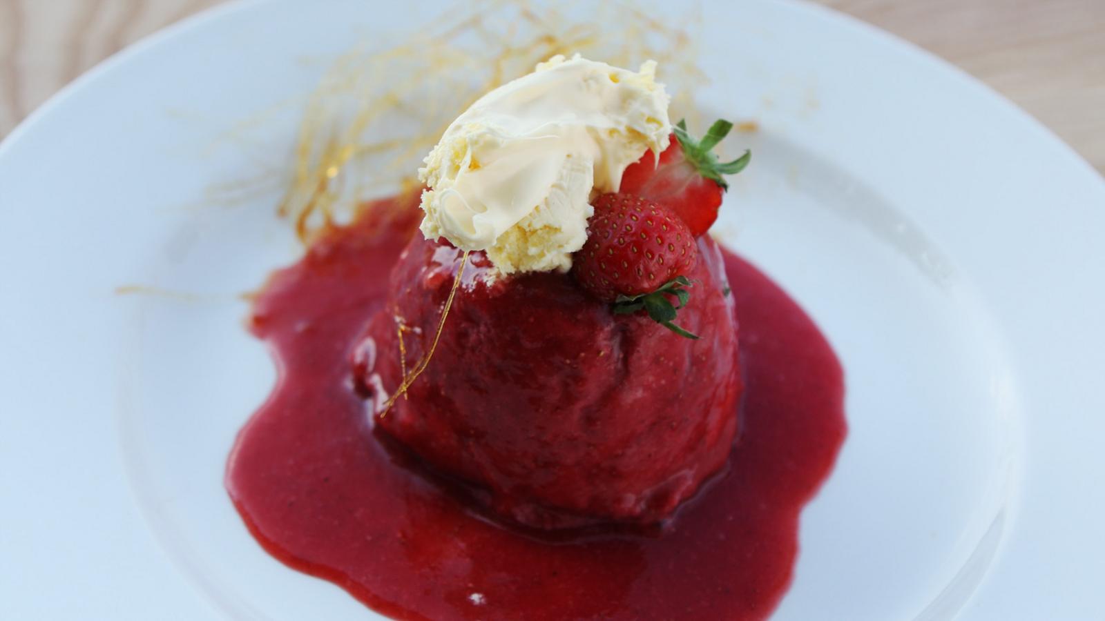 Strawberry and clotted cream summer puddings recipe - BBC Food