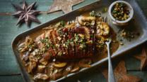 Glazed hasselback tofu with miso gravy recipe - BBC Food