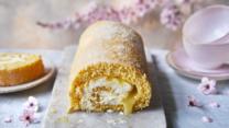 Lemon Swiss roll and amaretti trifle recipe - BBC Food