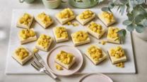 Cheesecake with mango and passion fruit salsa recipe - BBC Food