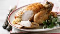 Roast chicken and stuffing recipe - BBC Food