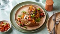 Air fryer loaded jacket potatoes recipe - BBC Food