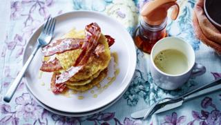 Full English American-style pancakes recipe - BBC Food