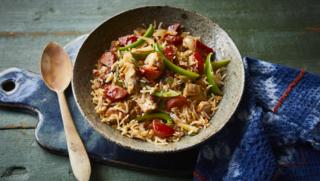 Easy chicken and chorizo rice recipe - BBC Food