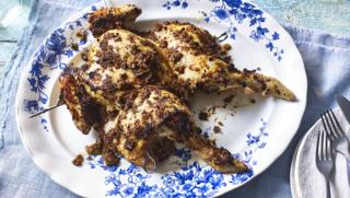 Grilled chicken shatkora with pickle and chapatis recipe - BBC Food
