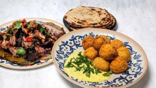 Slow-roast goat shoulder with plantain croquettes recipe - BBC Food