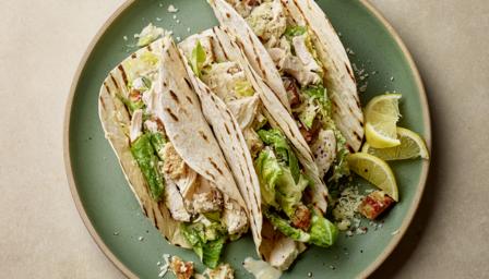 Chicken Caesar tacos recipe - BBC Food