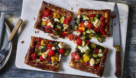 Mediterranean puff pastry tart recipe - BBC Food