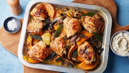 Roast poussin with aoili and fries recipe - BBC Food