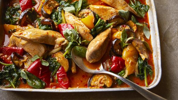 Fragrant chicken traybake recipe - BBC Food