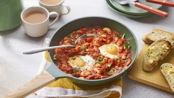 Harissa butter beans recipe - BBC Food