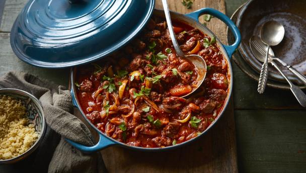 Slow cooked lamb and olive orzo recipe - BBC Food