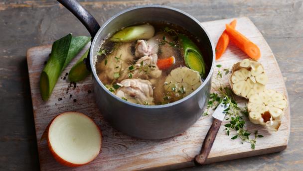 How to make chicken stock recipe - BBC Food