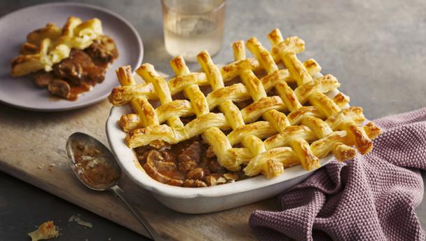 Steak and Stilton pie with pickled red cabbage recipe - BBC Food