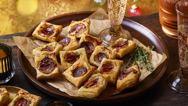 Christmas Stilton and sage canapés recipe - BBC Food