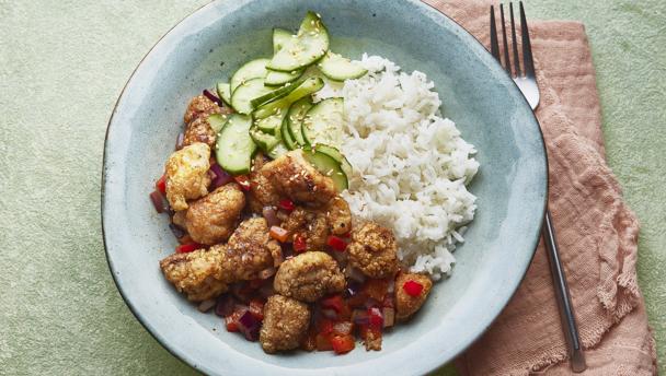 Salt and chilli chicken rice bowl recipe - BBC Food