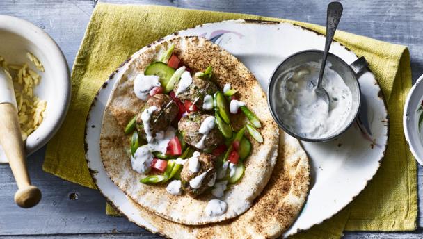 Seekh kebabs with mint sauce recipe - BBC Food