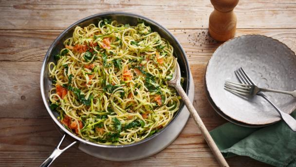 Smoked salmon pasta recipe - BBC Food