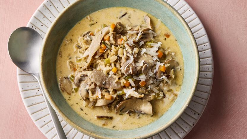 Wild rice mushroom soup recipe - BBC Food