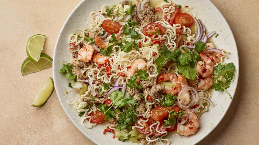 Yum mama (Thai instant noodle salad) recipe - BBC Food