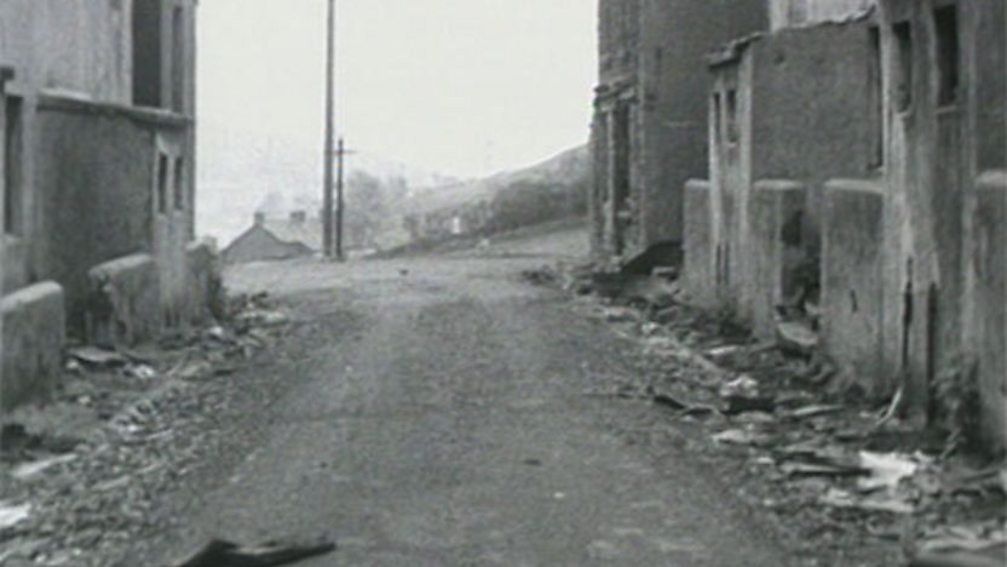 BBC Two - The Long Street, The Barren Years, Old miners' houses in the ...