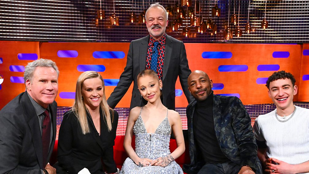 BBC One - The Graham Norton Show, Series 32, Episode 15, Ariana Grande reacts to her Oscar ...