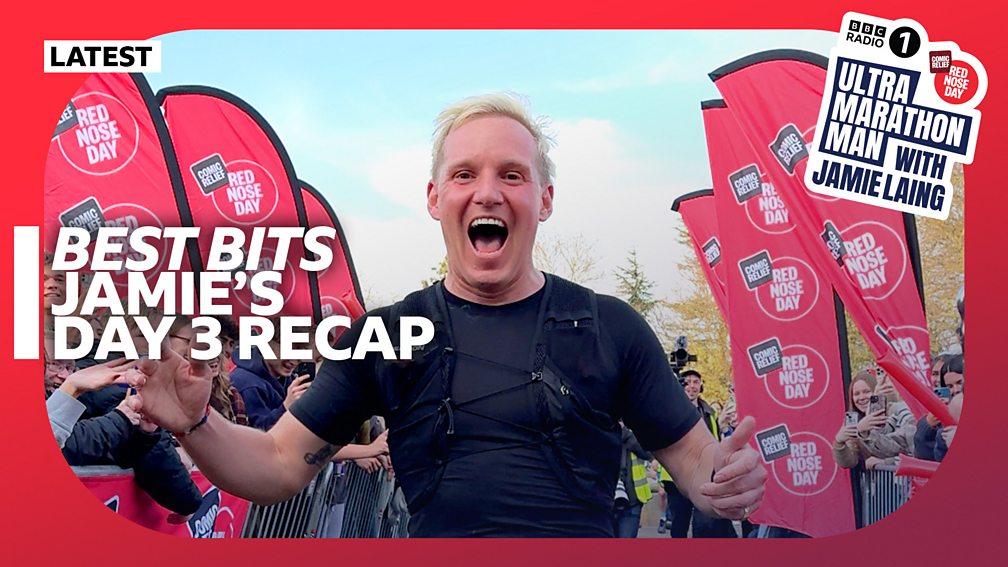 BBC Radio 1 - Radio 1's Ultra Marathon Man: Jamie Laing, Day 4 recap ...