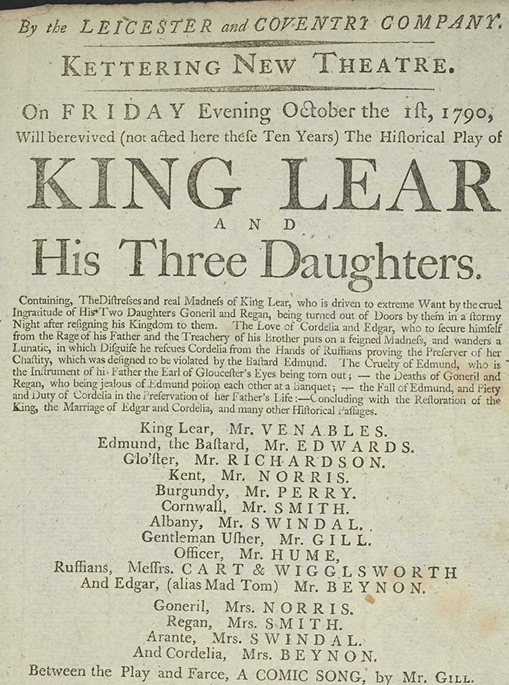 BBC - Shakespeare On Tour - King Lear with a happy ending in Kettering