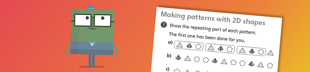 Patterns with 2D and 3D shapes - Year 2 - P3 - Maths - Home Learning ...