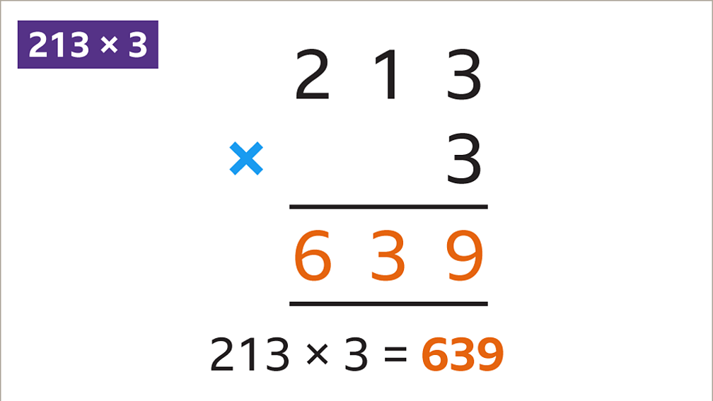 How to use the short multiplication method - KS3 Maths - BBC Bitesize ...