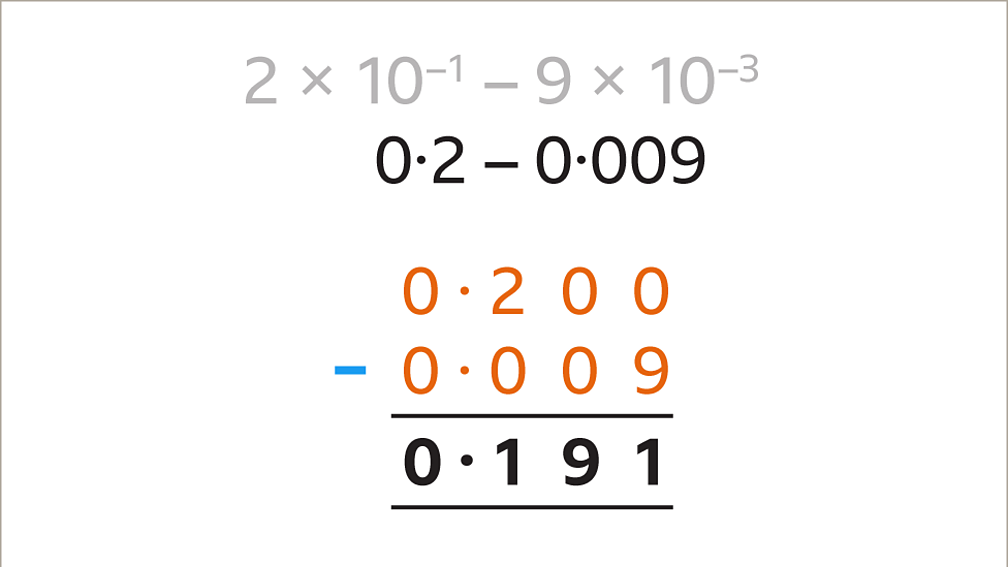 Calculations With Standard Index Form BBC Bitesize