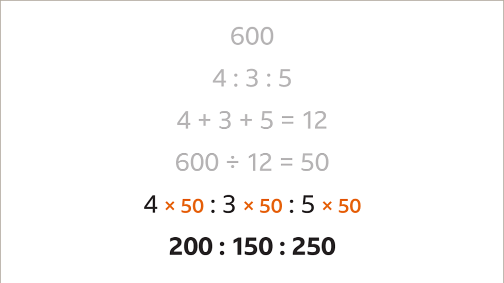 Division in a given ratio - KS3 Maths - BBC Bitesize - BBC Bitesize