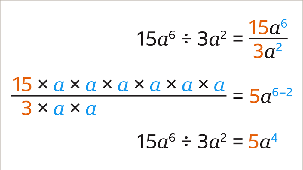 Simplifying terms by multiplying and dividing - KS3 Maths - BBC ...