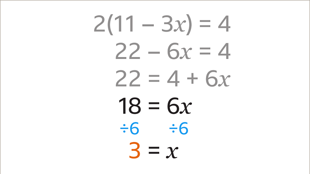 Solve equations with brackets - KS3 Maths - BBC Bitesize - BBC Bitesize