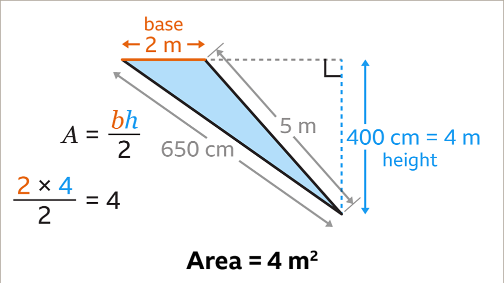 Area of triangles - KS3 Maths - BBC Bitesize - BBC Bitesize