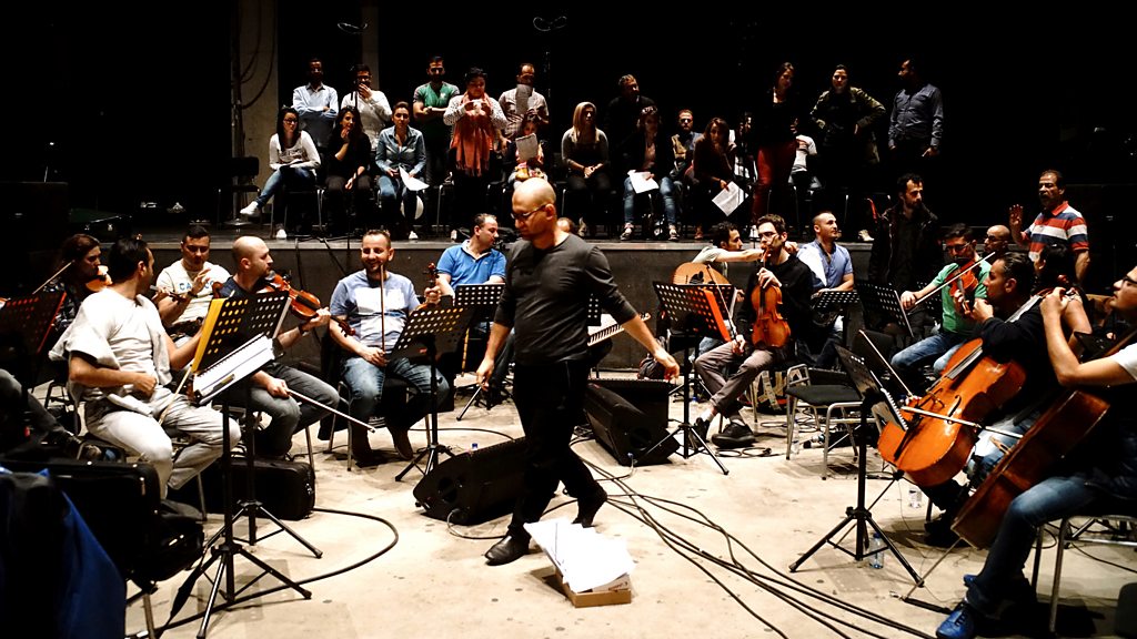 Front Row - Damon Albarn and the Orchestra of Syrian Musicians ...