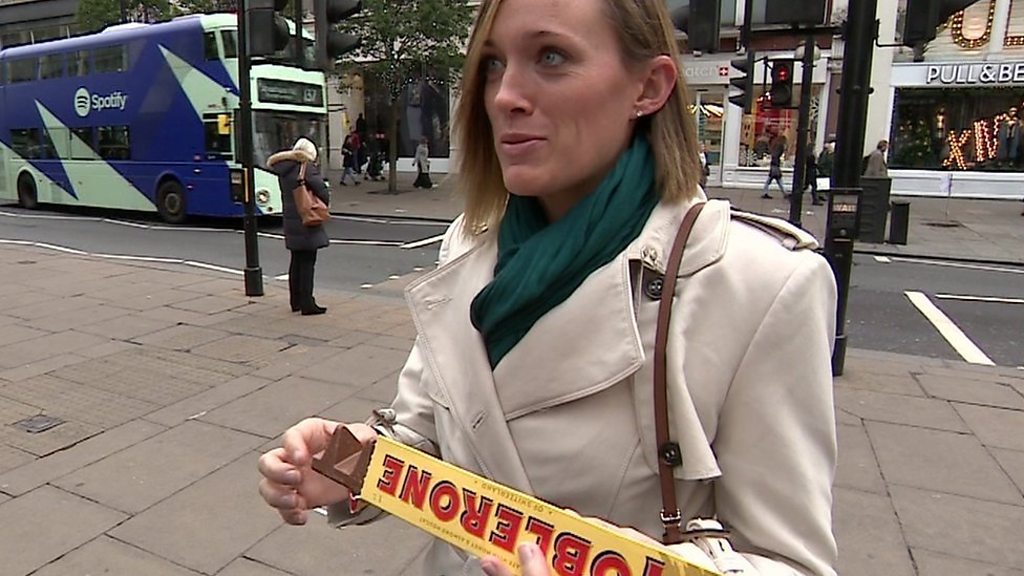 Toblerone triangle change upsets fans BBC News